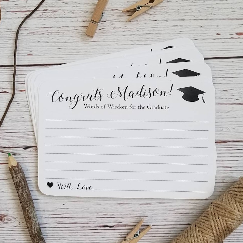 Graduation Advice Cards - Etsy