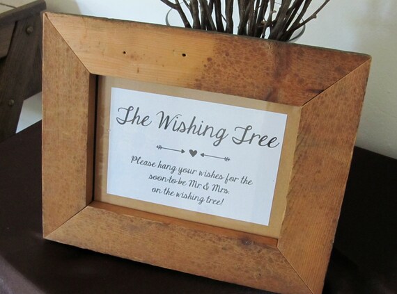 Bridal Shower Wish Tree Sign Buy Franior Wedding Guest Book