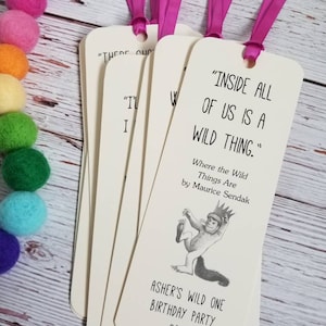 Set of 8 Handmade Children Book Theme Bookmark / Birthday Party Favors ...