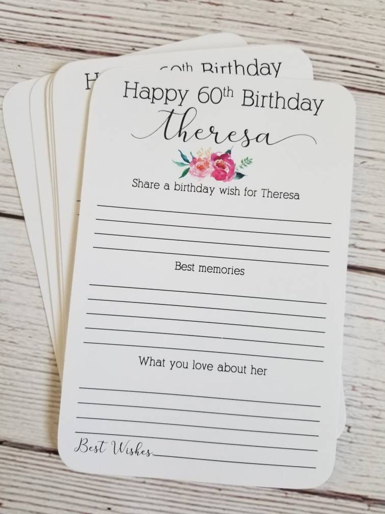 Set of 12 Happy Birthday Wishes Cards for Birthday Party / Handmade and ...