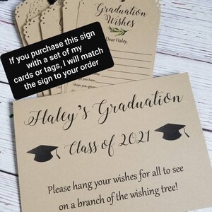 Wishing Tree Instruction Card for Graduation Party 5x7 SIGN ONLY - Etsy