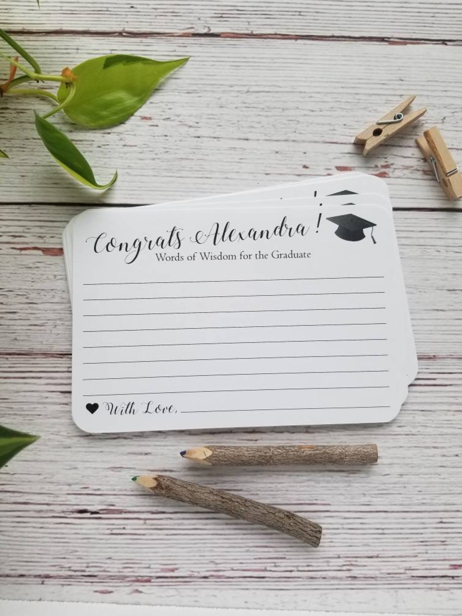 12 Handmade Graduation Wishes and Advice Cards for Graduation Party ...