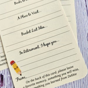 Set of 12 Handmade Retirement Suggestion Cards for Teacher - Hobby ...