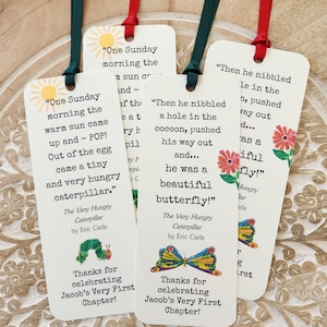 Set of 8 HANDMADE Bookmark Favors Baby Shower Birthday Party Favors ...