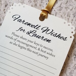 College Send off Farewell Wishing Tree Tags - Handmade Set of 12 ...