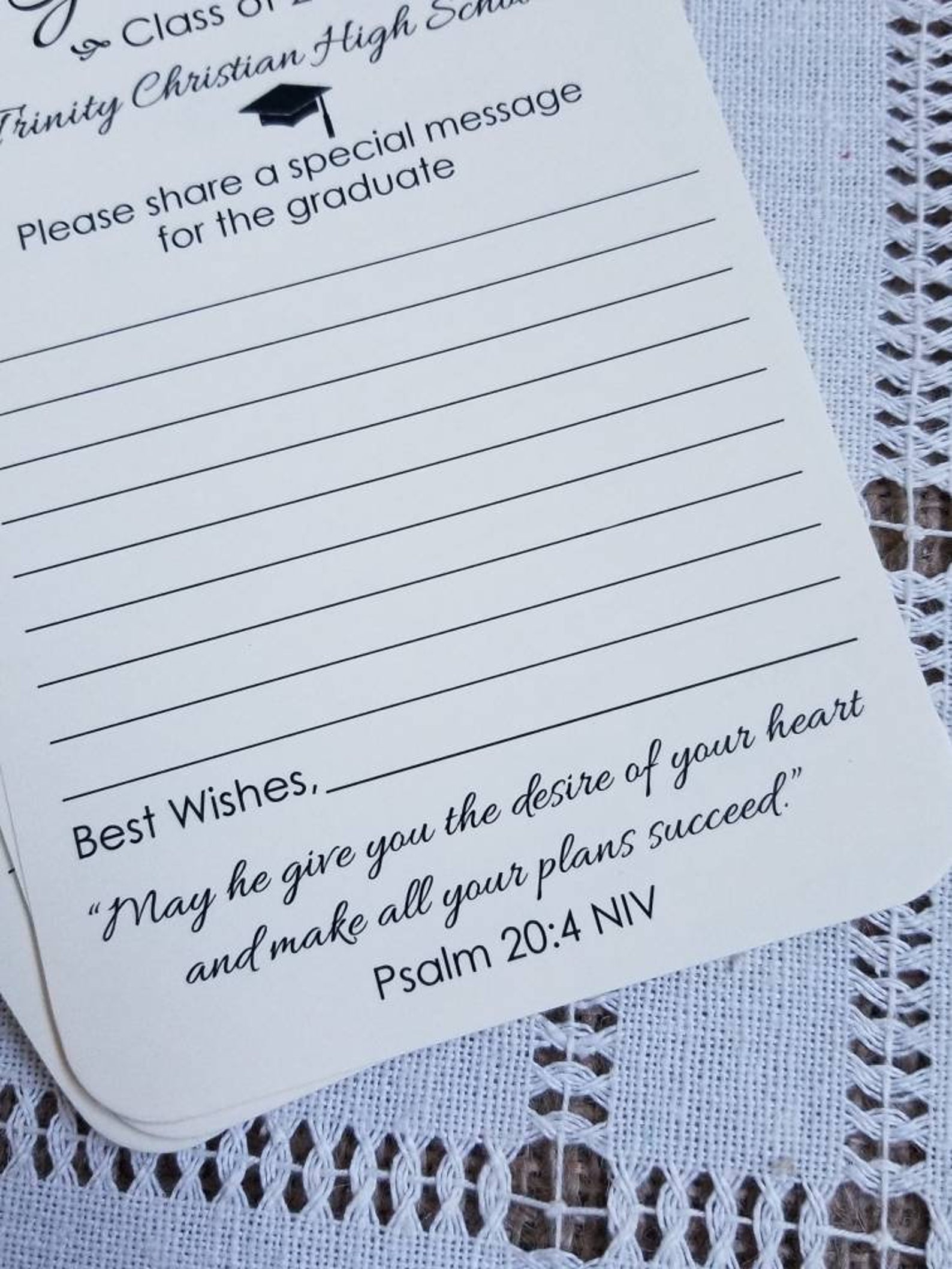 Handmade Graduation Wishes Advice Cards for Graduation Party | Etsy