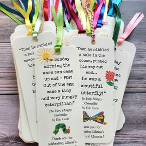 Set of 8 HANDMADE Bookmark Favors Baby Shower Birthday Party Favors ...