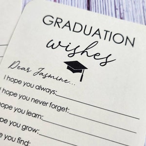 Set of 12 Handmade Graduation Wishes Cards - Advice Cards for ...