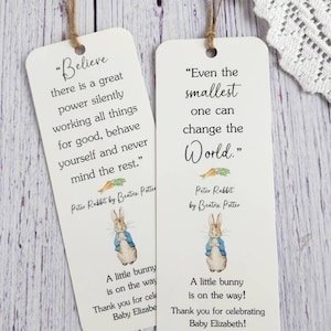 Set of 8 Children Book Theme Bookmark Favors / Personalized / Baby ...
