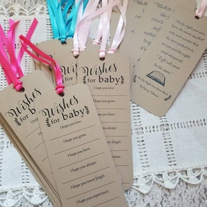 Set of 8 Wishes for Baby Bookmarks With Children Book Quotes on ...
