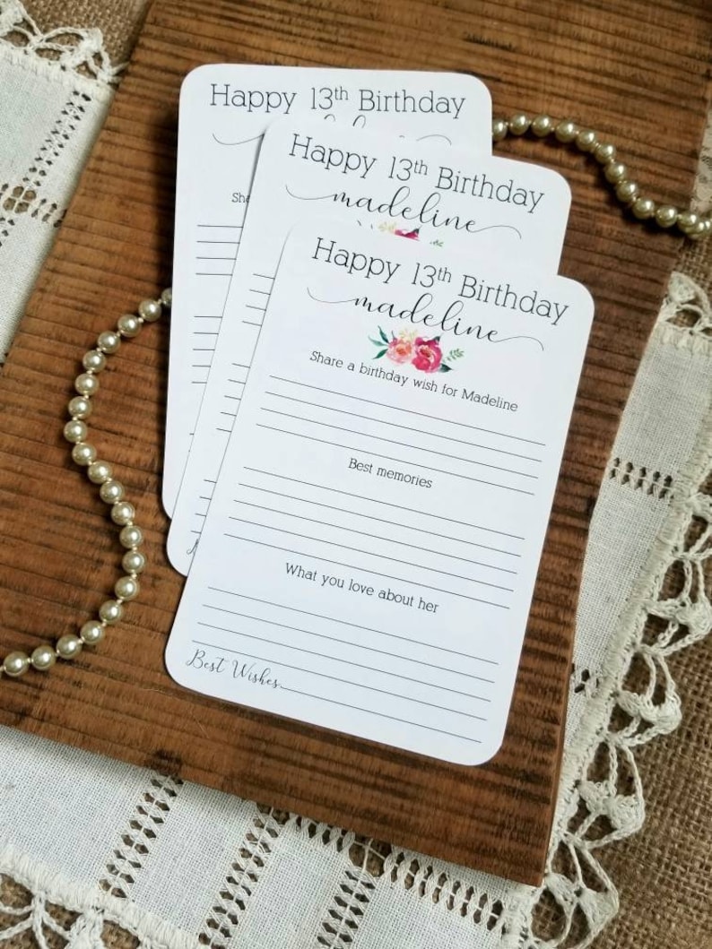 Set of 12 Happy Birthday Wishes Cards for Birthday Party / Handmade and ...