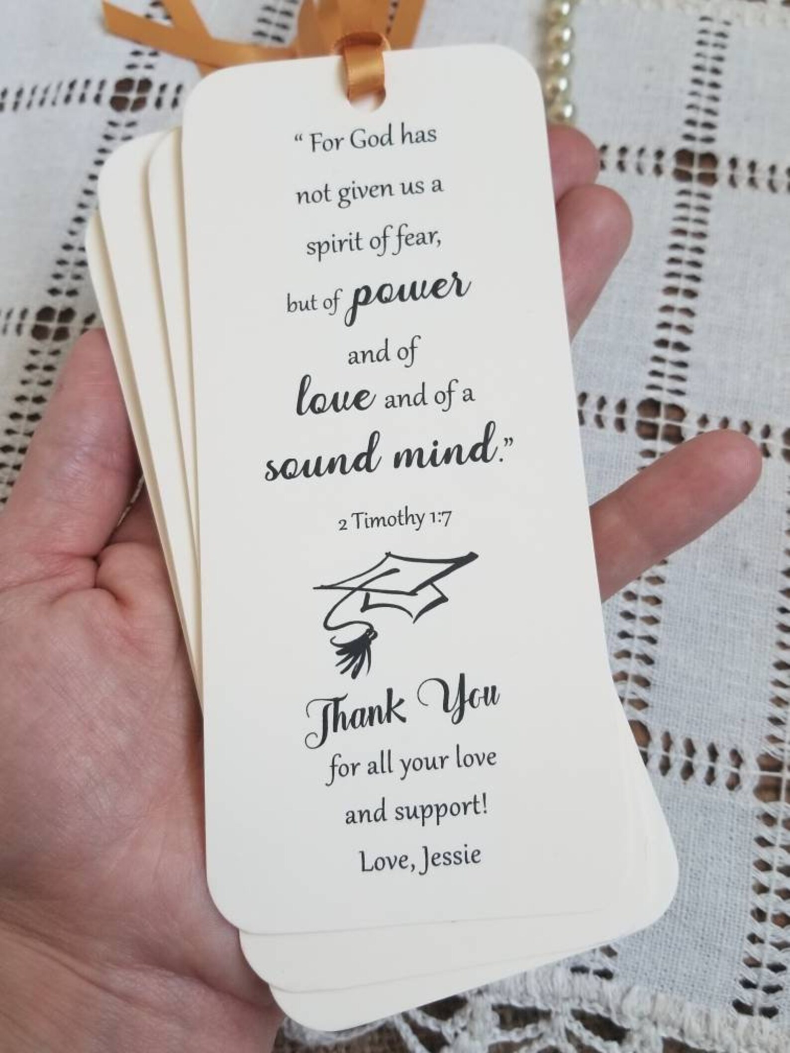 Set of 8 Graduation Bookmark Favors / Handmade Graduation Party ...