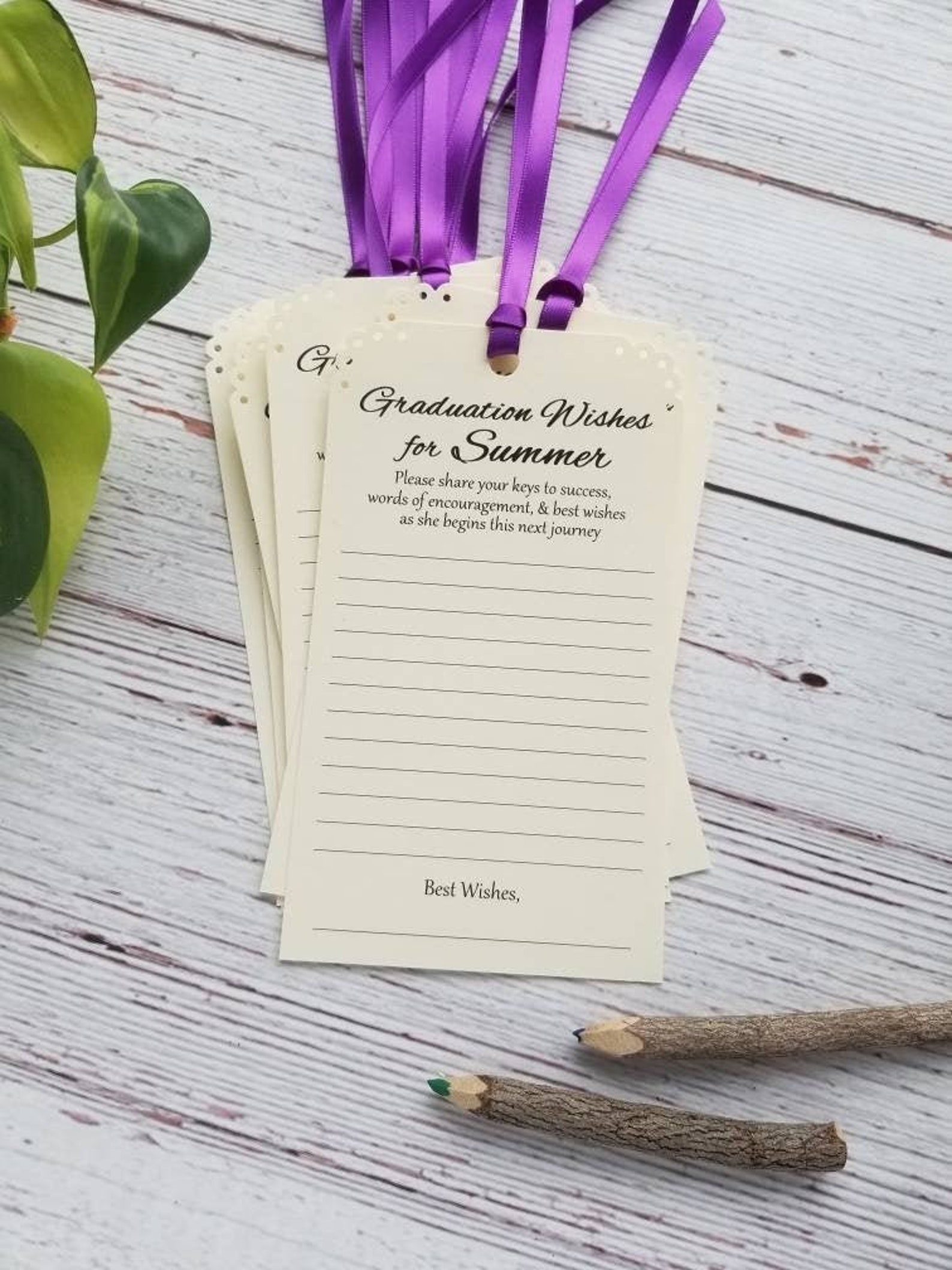 College Send off Farewell Wishing Tree Tags Handmade Set of - Etsy