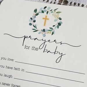 Handmade Baby Baptism Prayer Cards - Prayers for Baby - Blessing Ring ...
