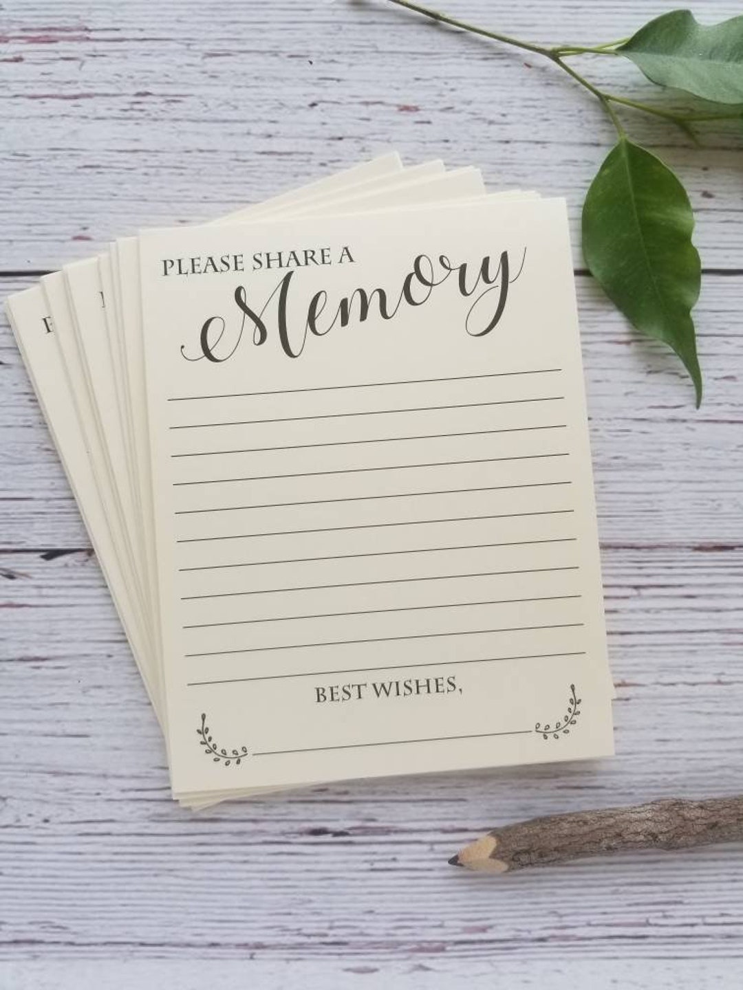 Set of 12 Memory Cards / Birthday Memory Cards / Retirement Memory ...