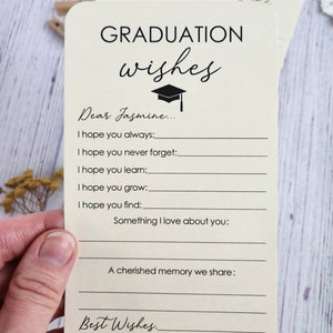 Set of 12 Handmade Graduation Wishes Cards - Advice Cards for ...