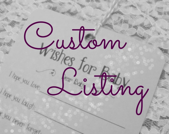 Make a Matching Sign ADD ON Item If Buying Wish or Advice Cards From Me ...