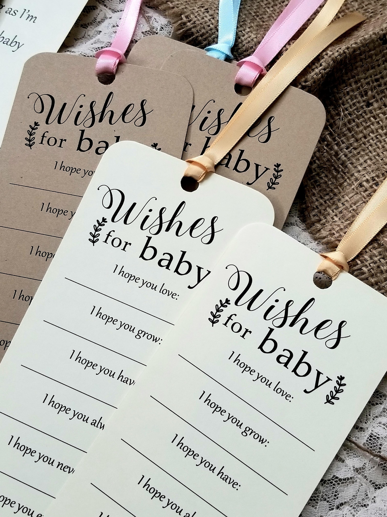 Set of 8 Wishes for Baby Bookmarks With Children Book Quotes on ...