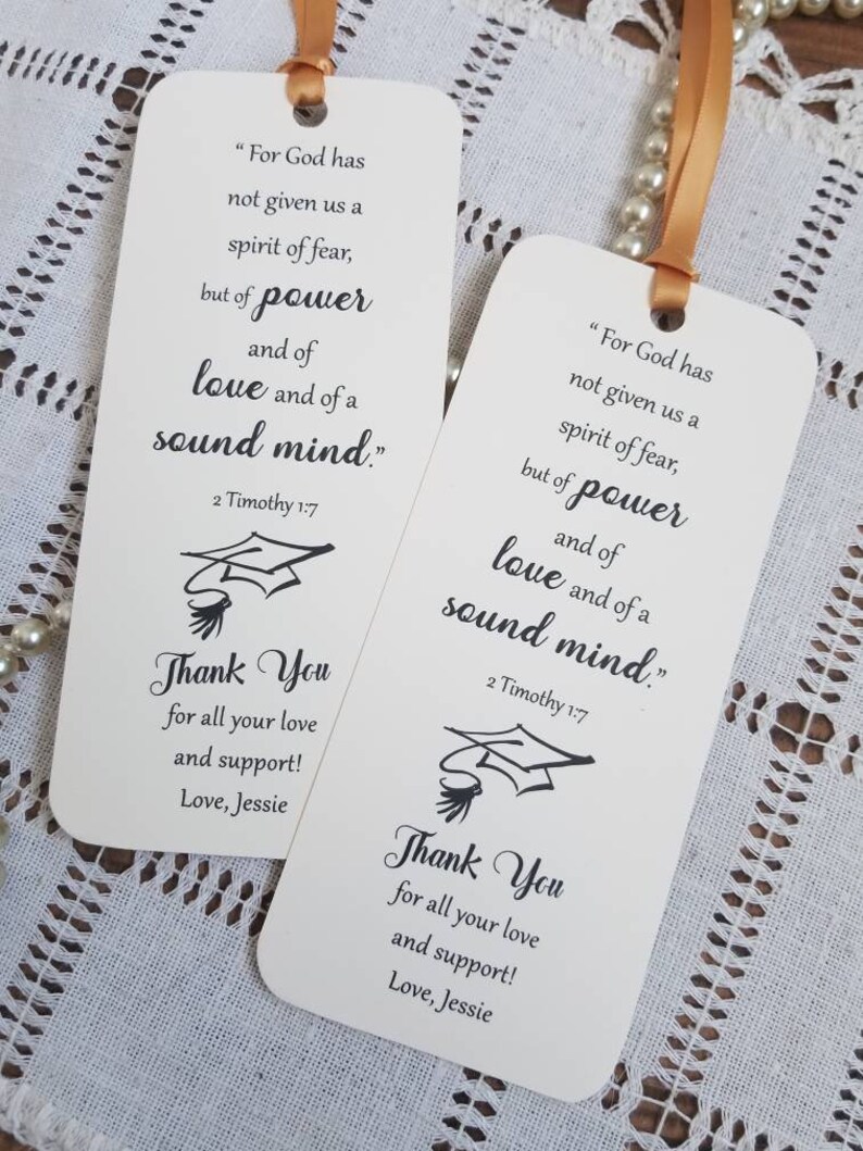 Set of 8 Graduation Bookmark Favors / Handmade Graduation | Etsy