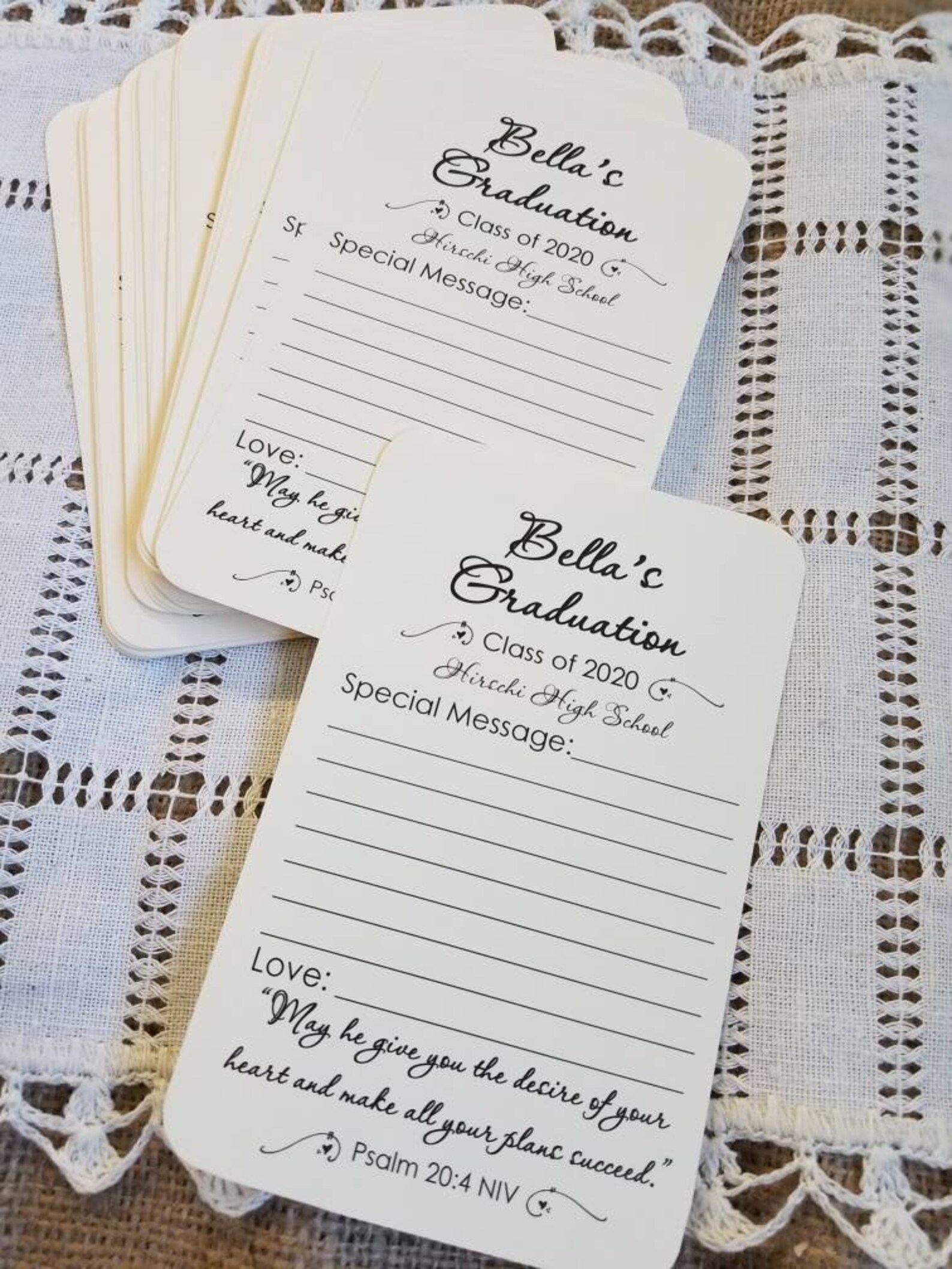 Set of 12 Graduation Wishes Advice Cards for Graduation Party - Etsy