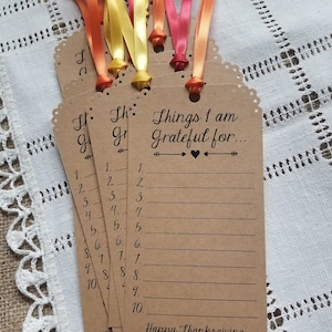 Handmade Gratitude Cards - Thanksgiving Tree - Thankful Tags ...