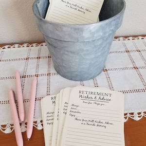 Set of 12 Handmade Retirement Wishes Advice Cards - Share a Favorite ...