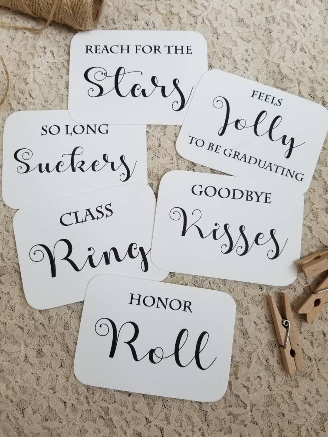 8 Handmade Graduation Candy Jar Signs / Graduation Party Favor - Etsy