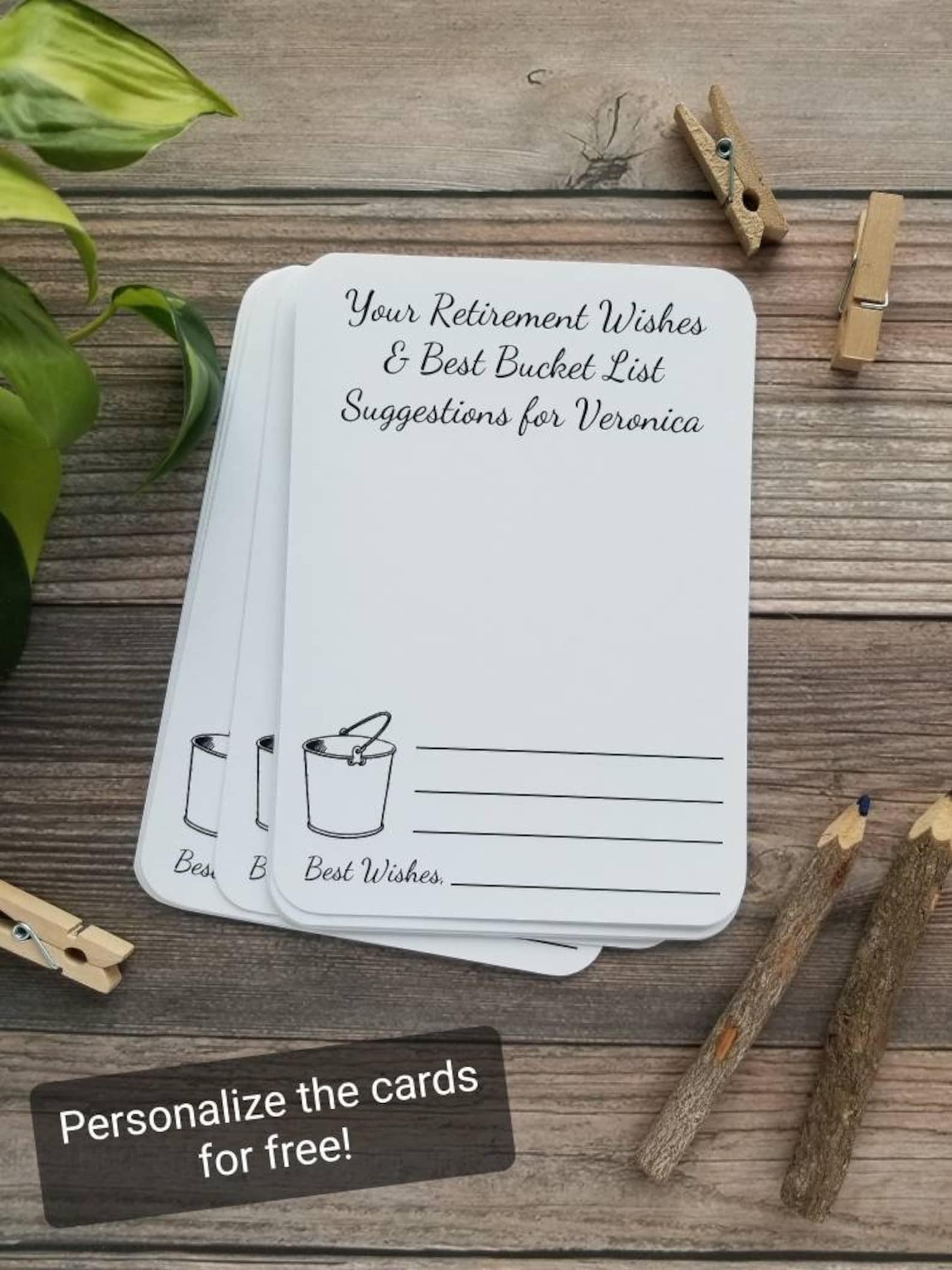 Set of 12 Retirement Wishes & Bucket List Suggestion Cards for ...