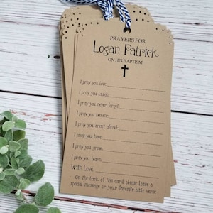 Set of 12 Handmade First Holy Communion Prayer Cards - Wishing Tree ...
