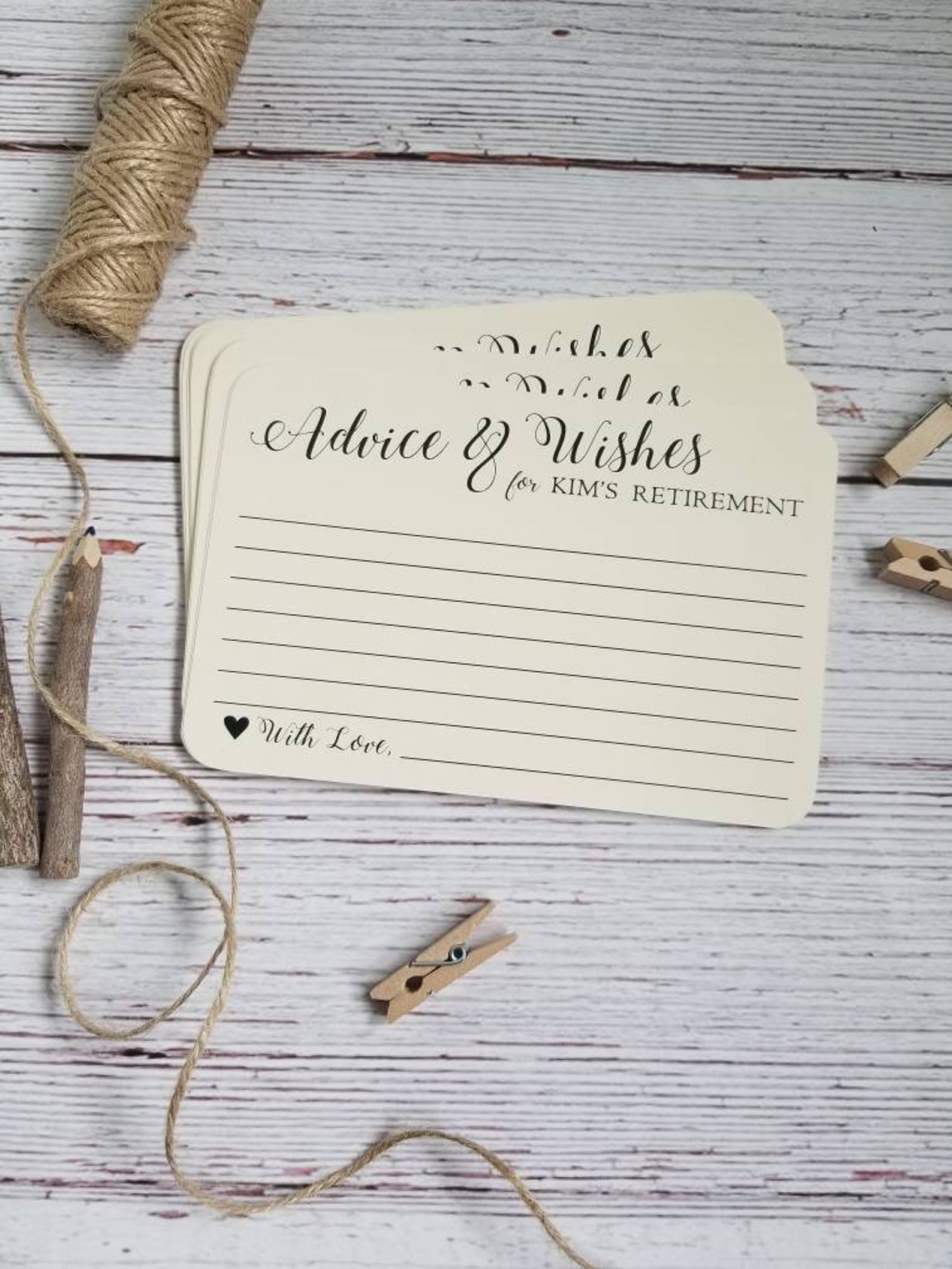 12 Handmade Retirement Wishes and Advice Cards for Retirement | Etsy