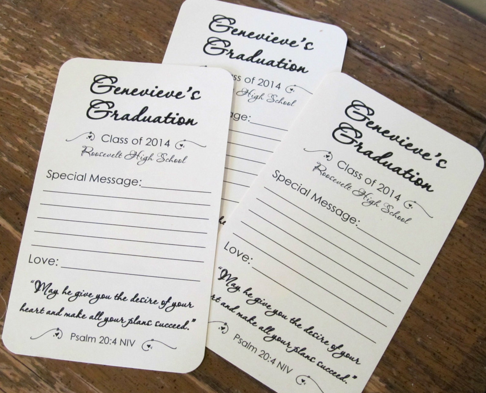 Set of 12 Graduation Wishes Advice Cards for Graduation Party - Etsy