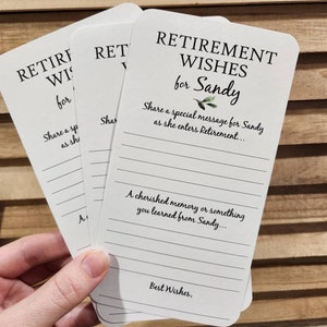 Set of 12 Handmade Retirement Wishes and Memories Cards - Keepsake for ...