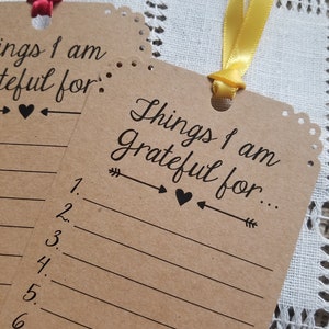 Handmade Gratitude Cards - Thanksgiving Tree - Thankful Tags ...