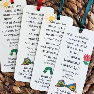 Set of 8 HANDMADE Bookmark Favors Baby Shower Birthday Party Favors ...
