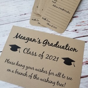 Wishing Tree Instruction Card for Graduation Party 5x7 SIGN ONLY - Etsy