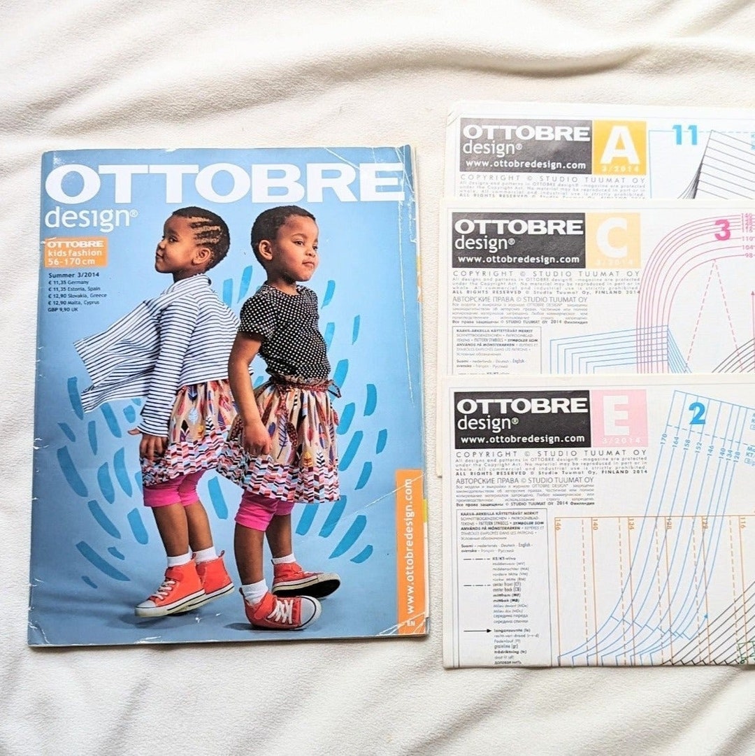 Ottobre Design Sewing Pattern Magazine Baby Toddler Kids Clothes Book ...