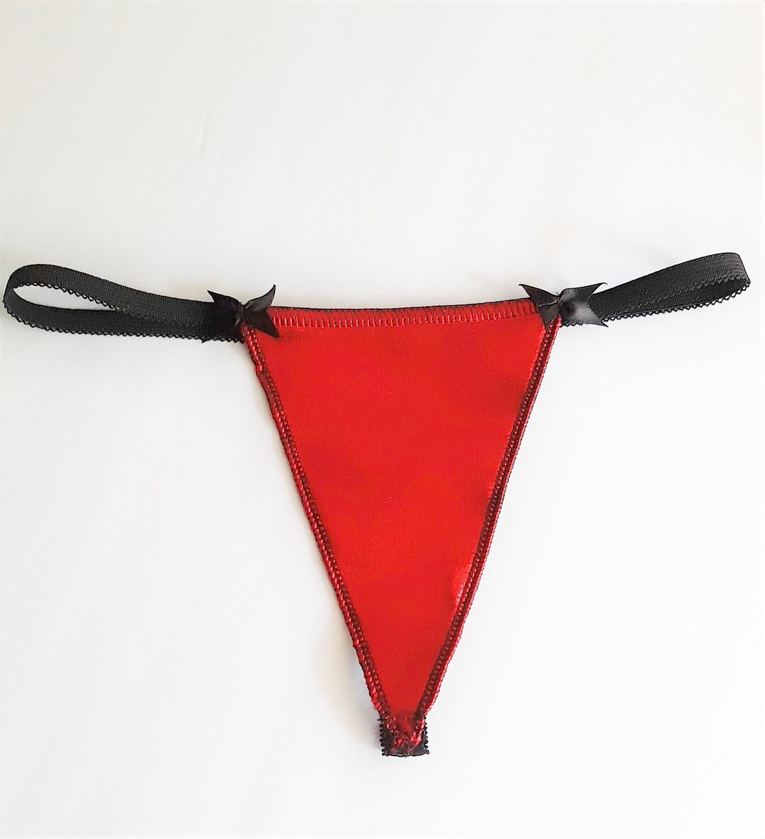 G string Panty, Open Crotch, Skimpy Red Undies, Stripper Dance Wear ...