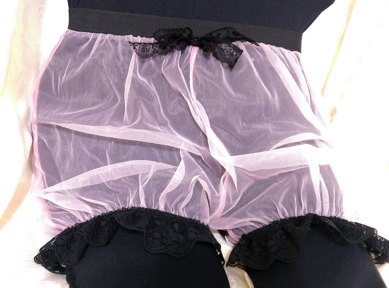 Bloomers Sheer Nylon See Thru Panties Vintage Bloomers Pink - Etsy