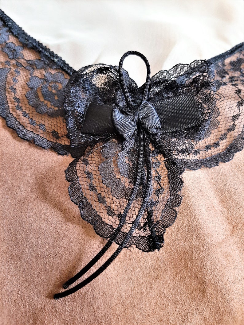 Sheer Nylon Handkerchief Yellow With Black Lace Hanky or - Etsy