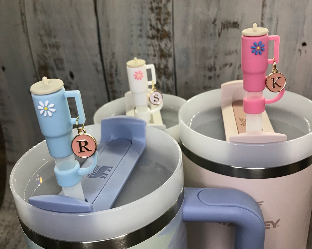 Stanley Accessory Straw Cover With Custom Letter Charm for Stanley ...