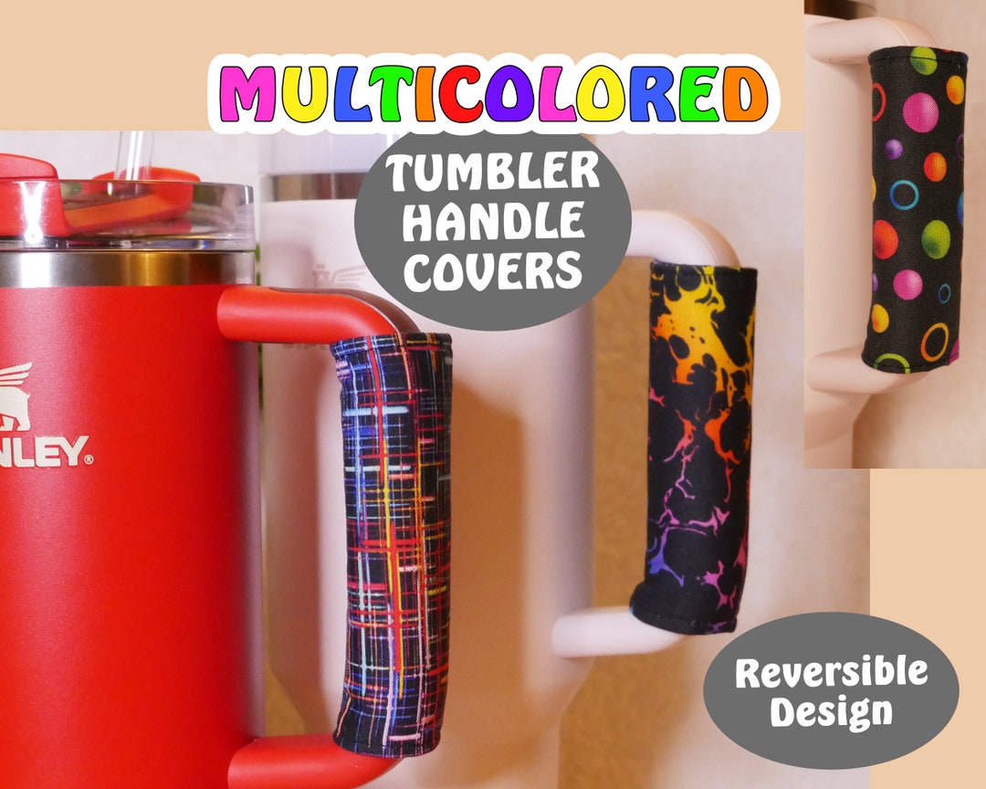 Stanley HANDLE COVER in Multicolor Rainbow, Reversible Design Tumbler ...