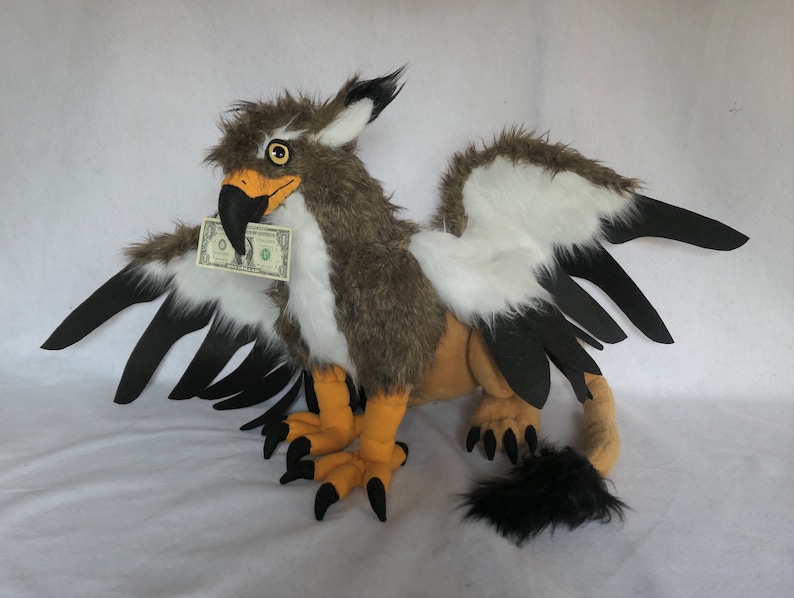 PDF Pattern Large Gryphon Griffin Plush 4ft Wingspan 20 Inches Tall 60 ...