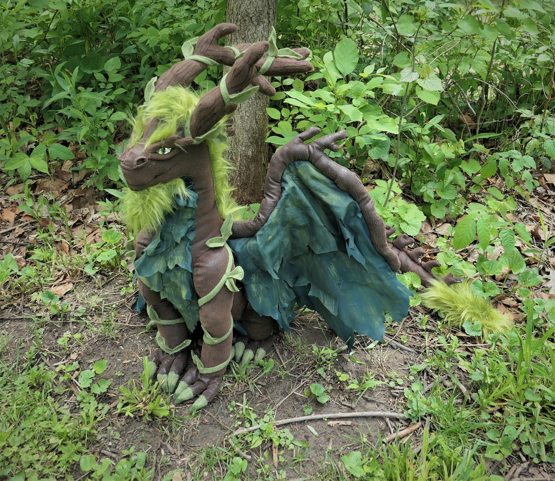 PDF PATTERN Forrest Dragon Guardian Earth Dragon Plush 2ft Tall 45 ...