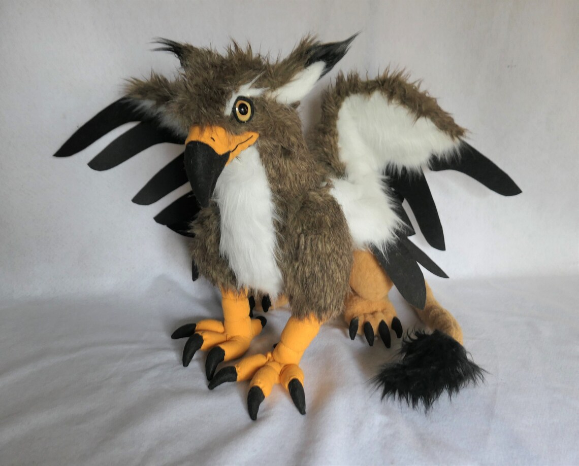PDF Pattern Large Gryphon Griffin Plush 4ft Wingspan 20 Inches Tall 60 ...