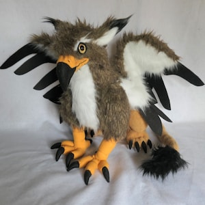 PDF Pattern Large Gryphon Griffin Plush 4ft Wingspan 20 Inches Tall 60 ...