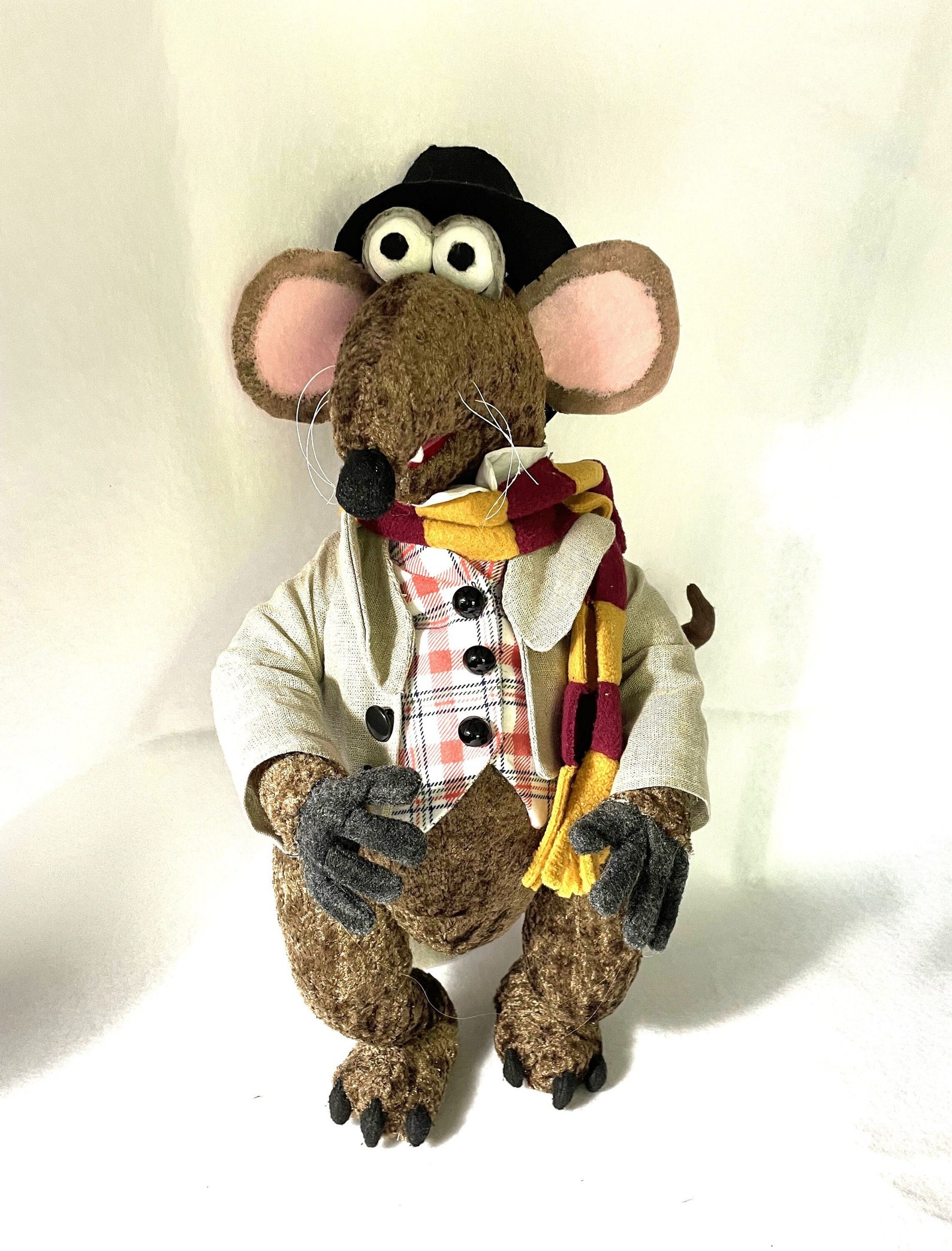 PDF Pattern Christmas Carol Rat 17 Inches Tall Poseable Rat Full Bodied ...