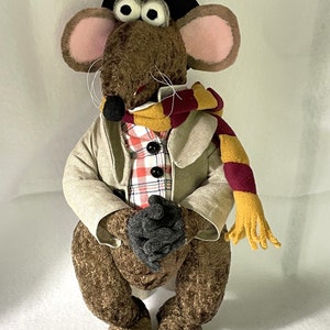 PDF Pattern Christmas Carol Rat 17 Inches Tall Poseable Rat Full Bodied ...