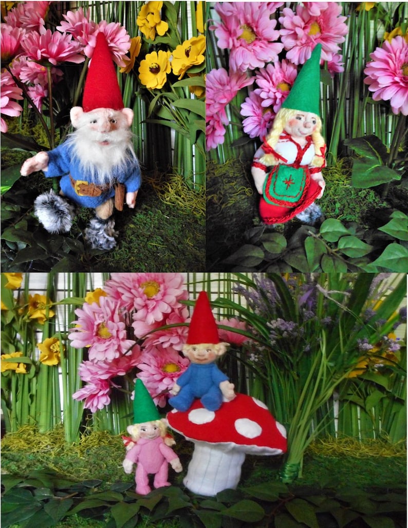 Gnome Family Pack includes 3 Patterns GnomeGnome Female and | Etsy