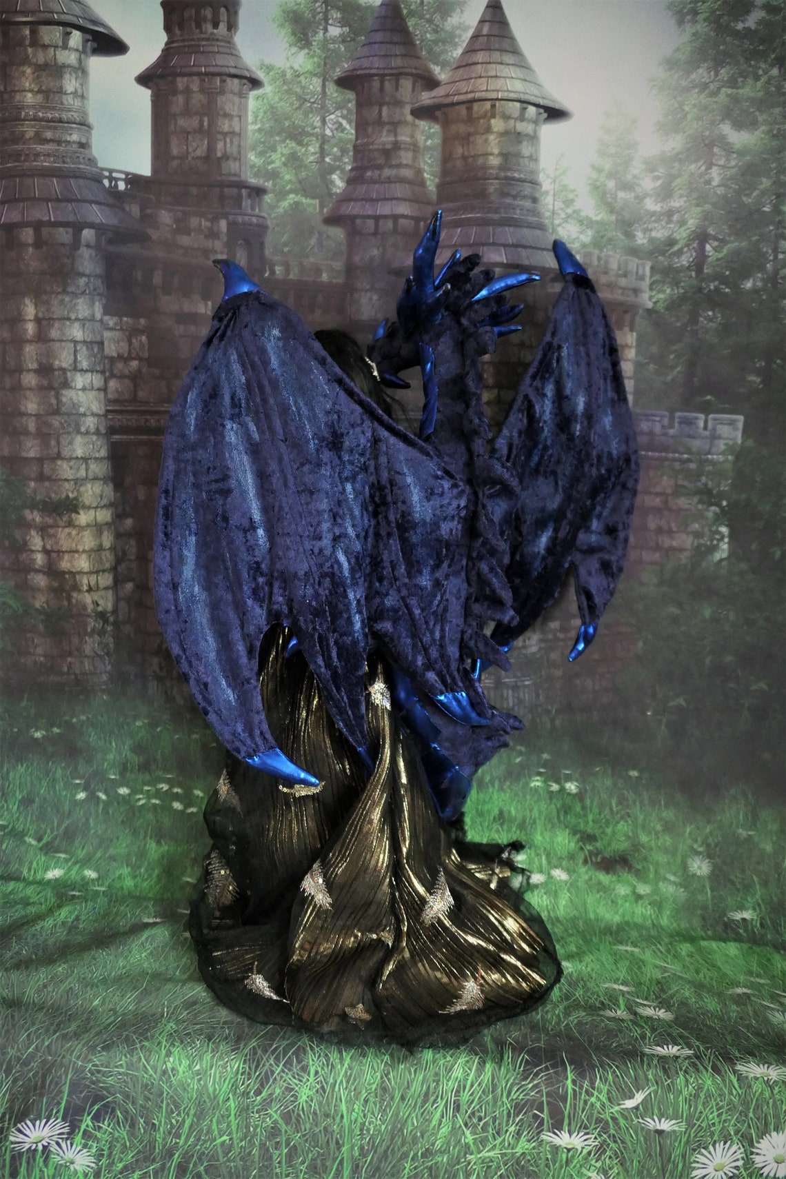 PDF PATTERN Midnight Dragon 32 Inch Fully Wired With a 24 Inch | Etsy