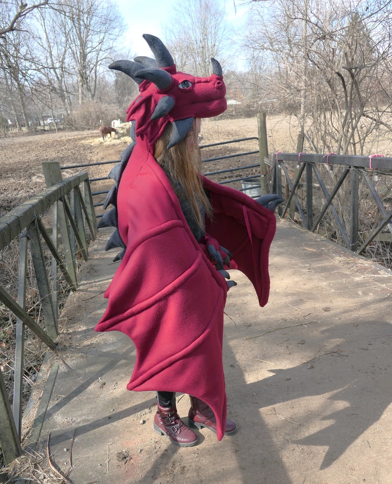 PDF Pattern Hooded Dragon Cloak One Size Fits All Head is a - Etsy